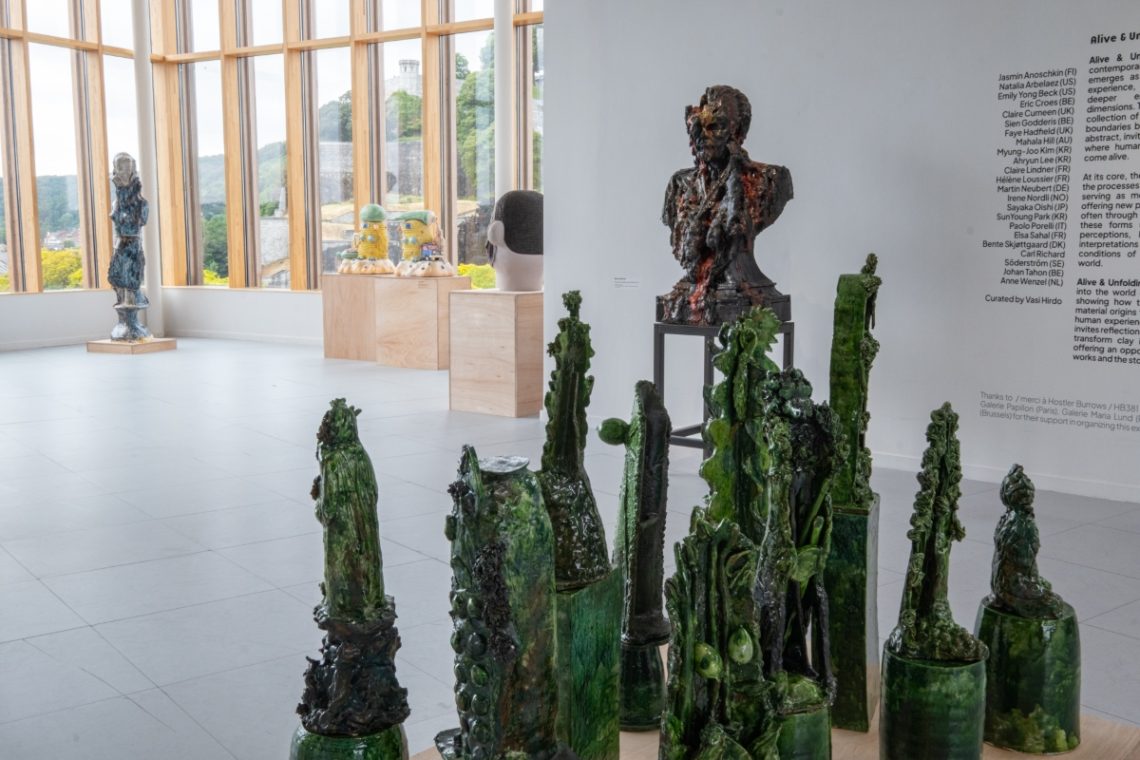 Alive & Unfolding contemporary ceramics exhibition at le Delta, Namur ...