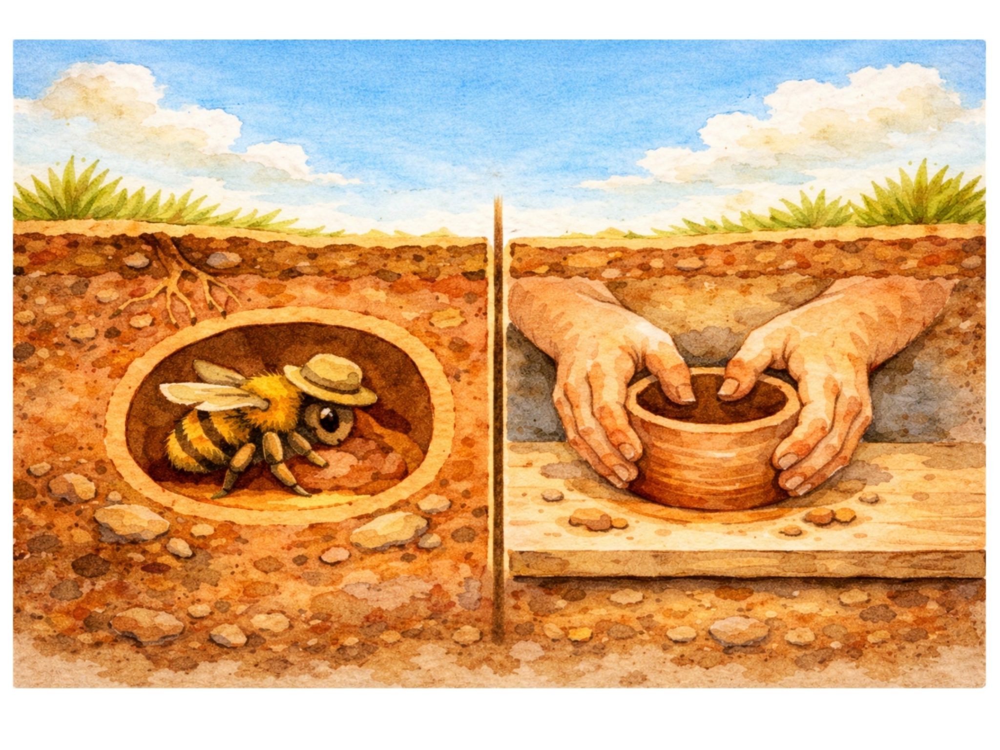 The First Ceramicists: Ancient Clay Structures Built by Bees - Ceramics Now